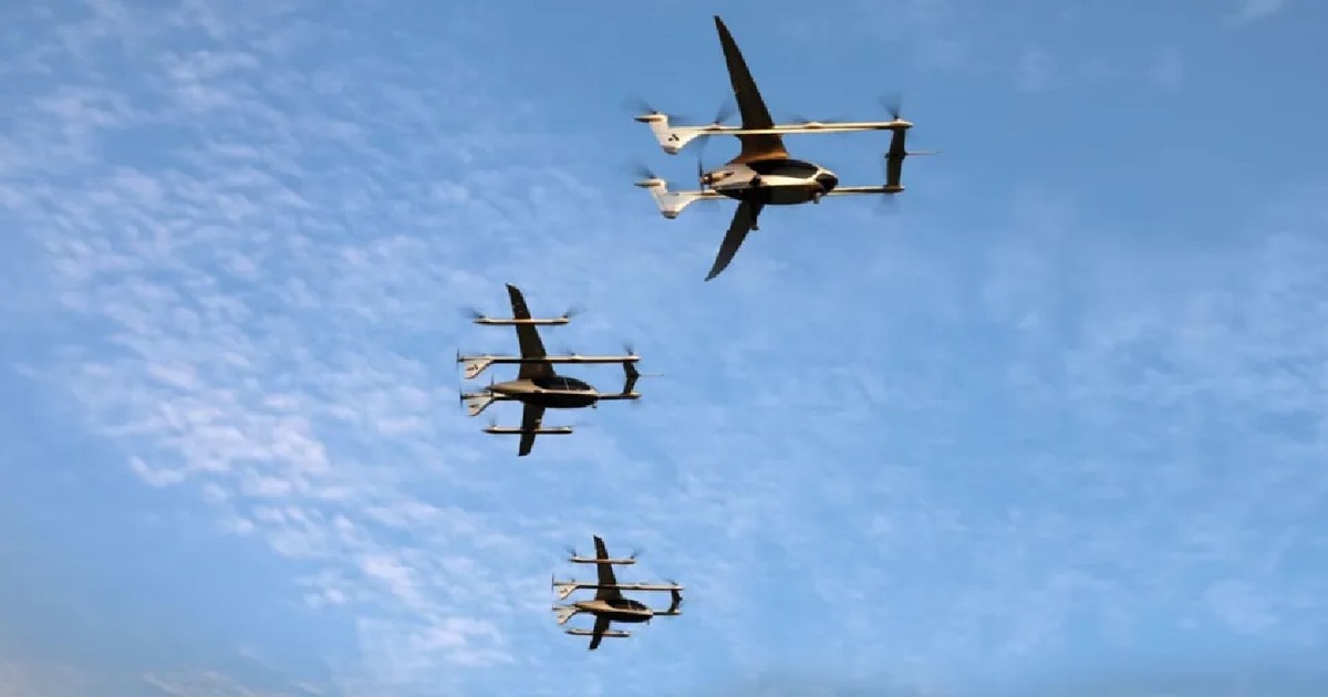 Công ty hàng không điện Trung Quốc công bố video chuyến bay đội hình 3 eVTOL