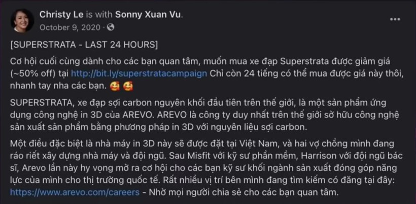 Nhiều bằng chứng cho thấy bà Lê Diệp Kiều Trang hành động bất nhất trong dự án xe đạp Superstrata